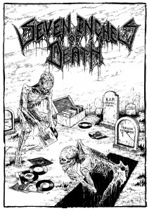 RIDDICKART » SEVEN INCHES OF DEATH Book Cover